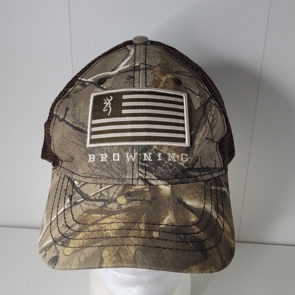 Browning | Accessories | Browning Deer Flag Logo Cap Mesh Camouflage ...
